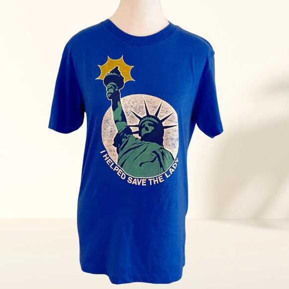Shirts | Vintage I Helped Save The Lady Statue Of Liberty Tshirt | Poshmark
